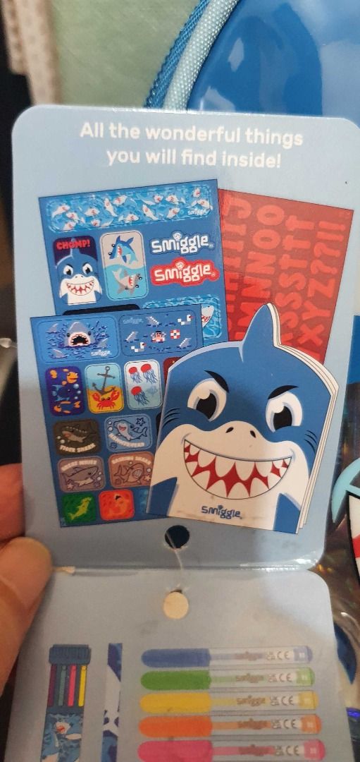 Smiggle Character Backpack Kit (Blue), Hobbies & Toys, Stationary ...