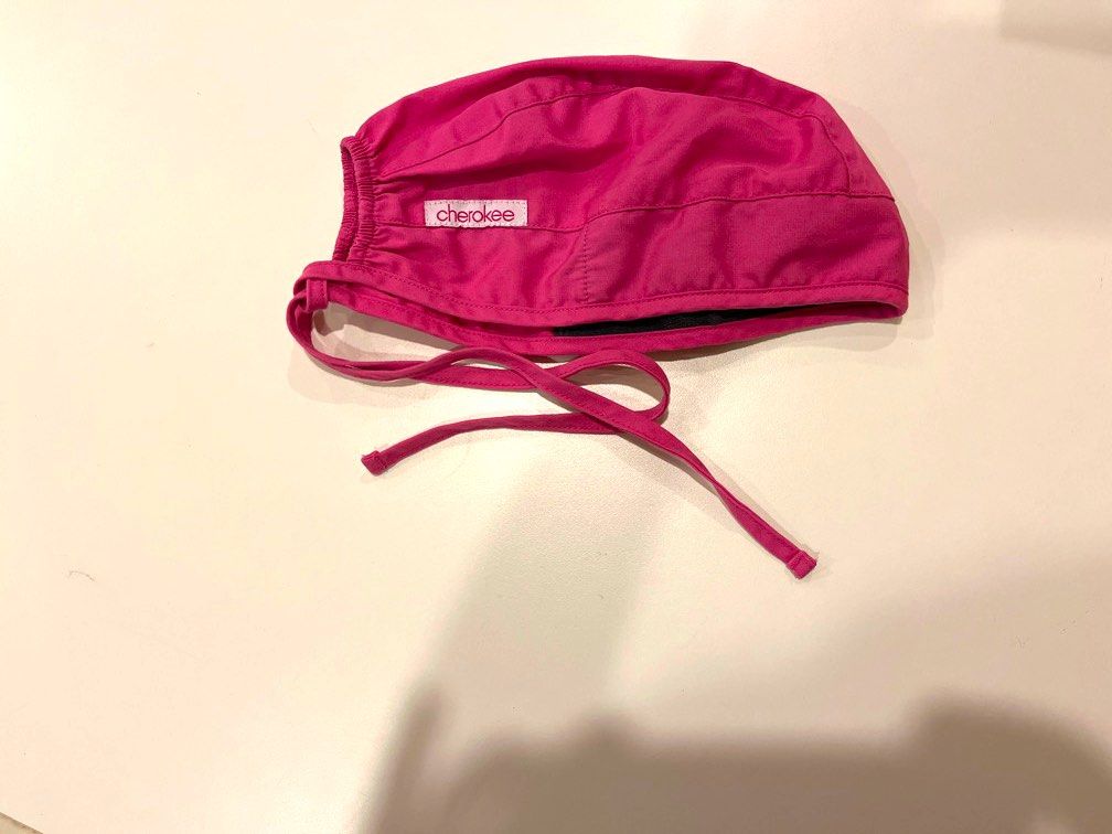 Cherokee bright pink surgical cap, Everything Else on Carousell