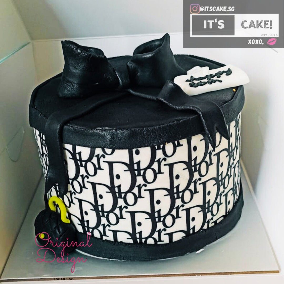 Christian Dior Cake, Food & Drinks, Homemade Bakes on Carousell