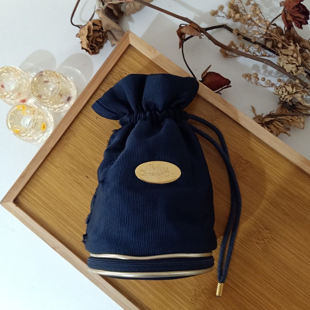 Christian Dior Parfums Drawstring Pouch with Mirror, Women's Fashion ...