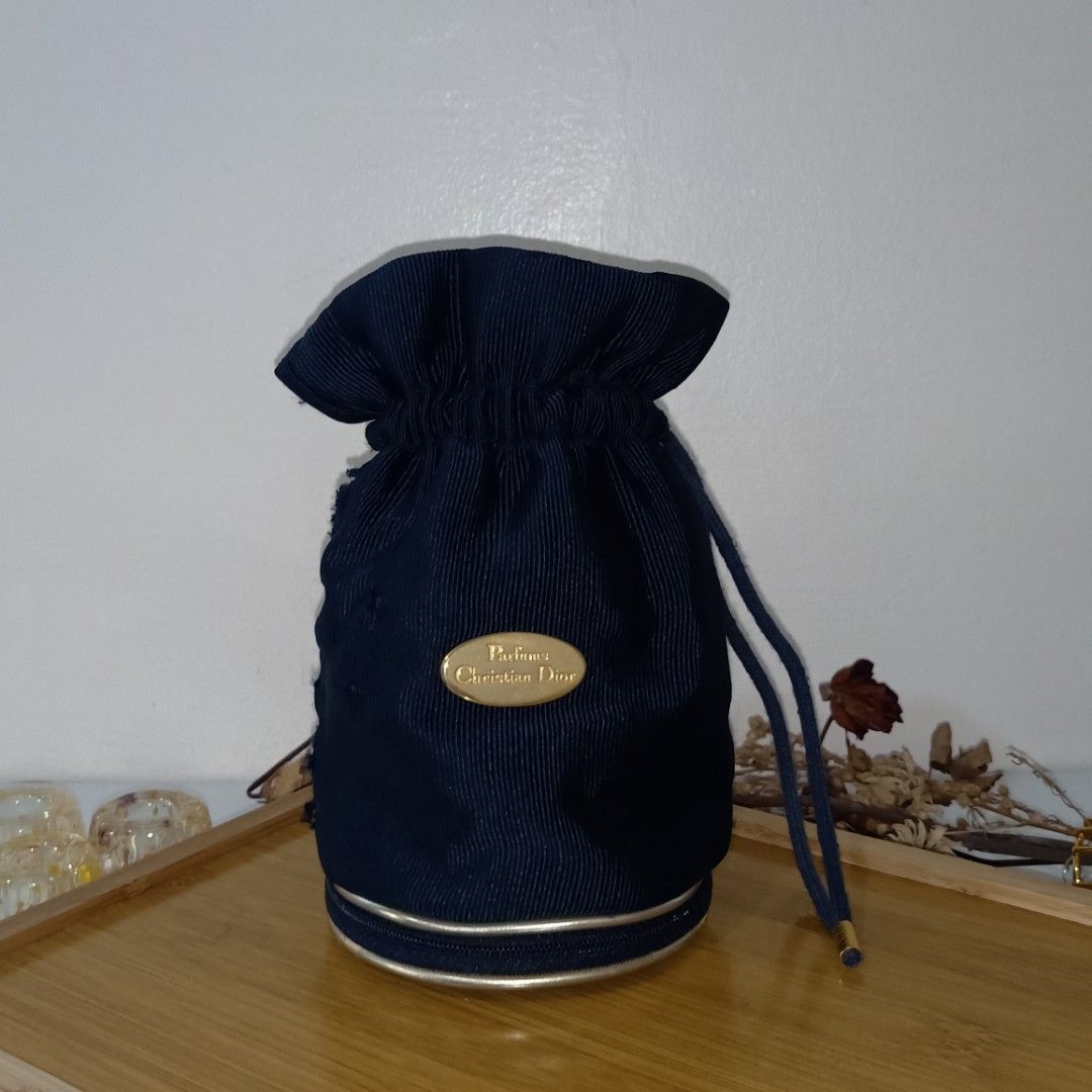 Christian Dior Parfums Drawstring Pouch with Mirror, Women's Fashion ...