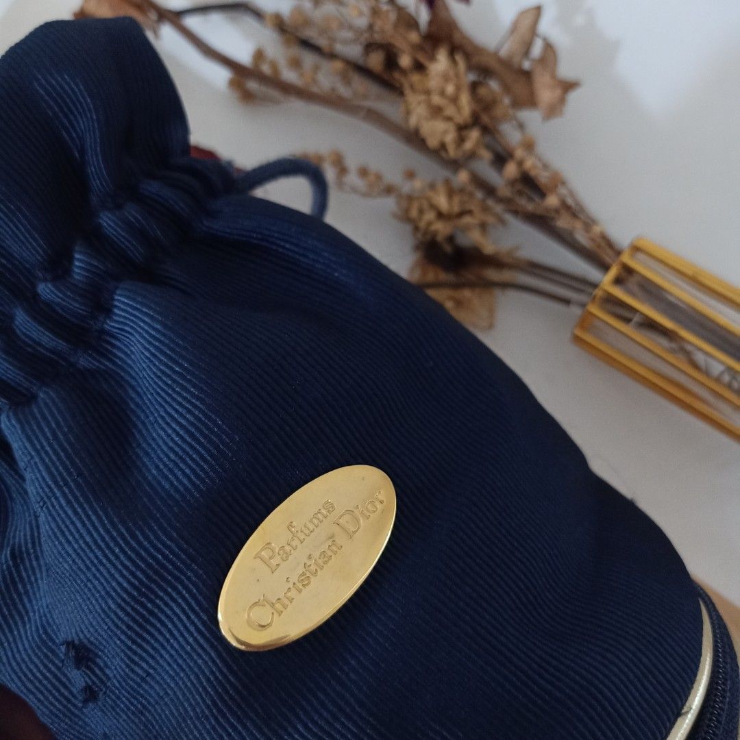 Christian Dior Parfums Drawstring Pouch with Mirror, Women's Fashion ...