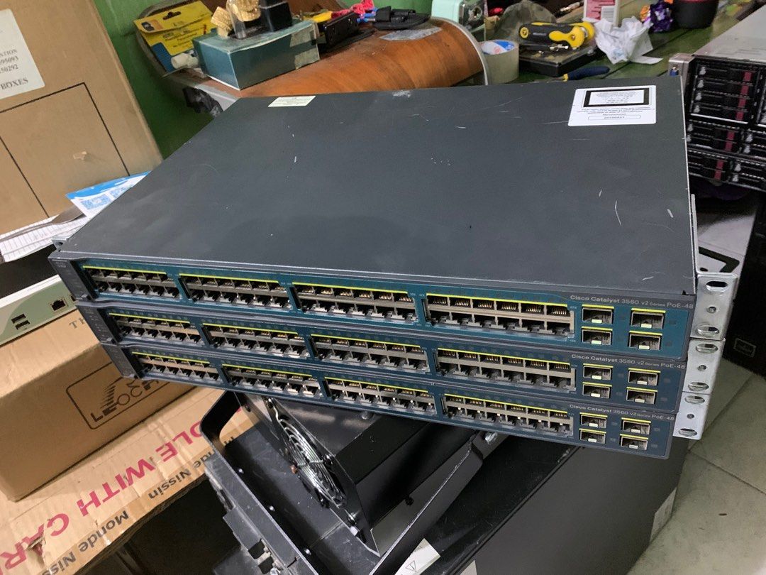 Cisco 3560 v2 PoE 48 ports, Computers & Tech, Office & Business ...