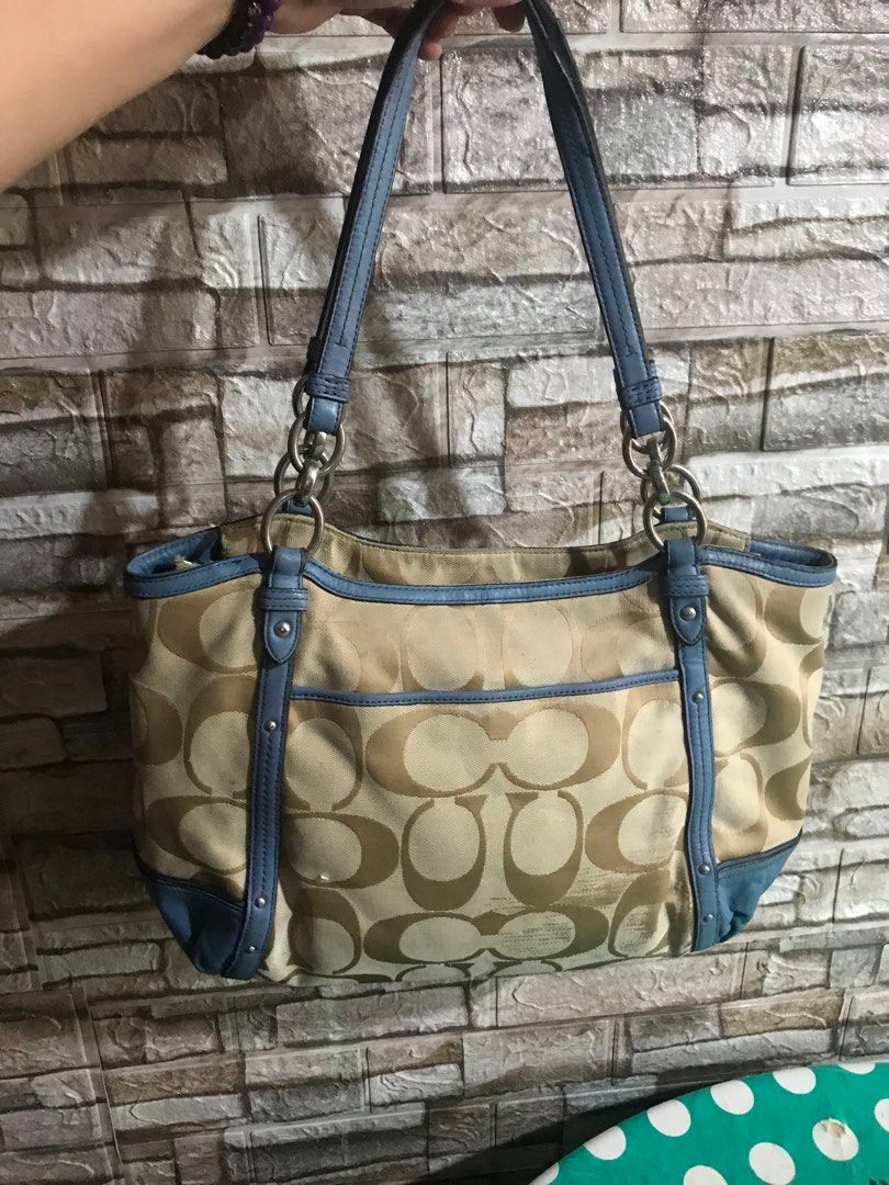 Coach Alexandra Signature Shoulder Bag, Women's Fashion, Bags & Wallets ...