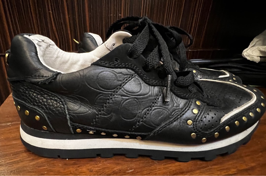 Coach Black Sneakers, Women's Fashion, Footwear, Sneakers on Carousell