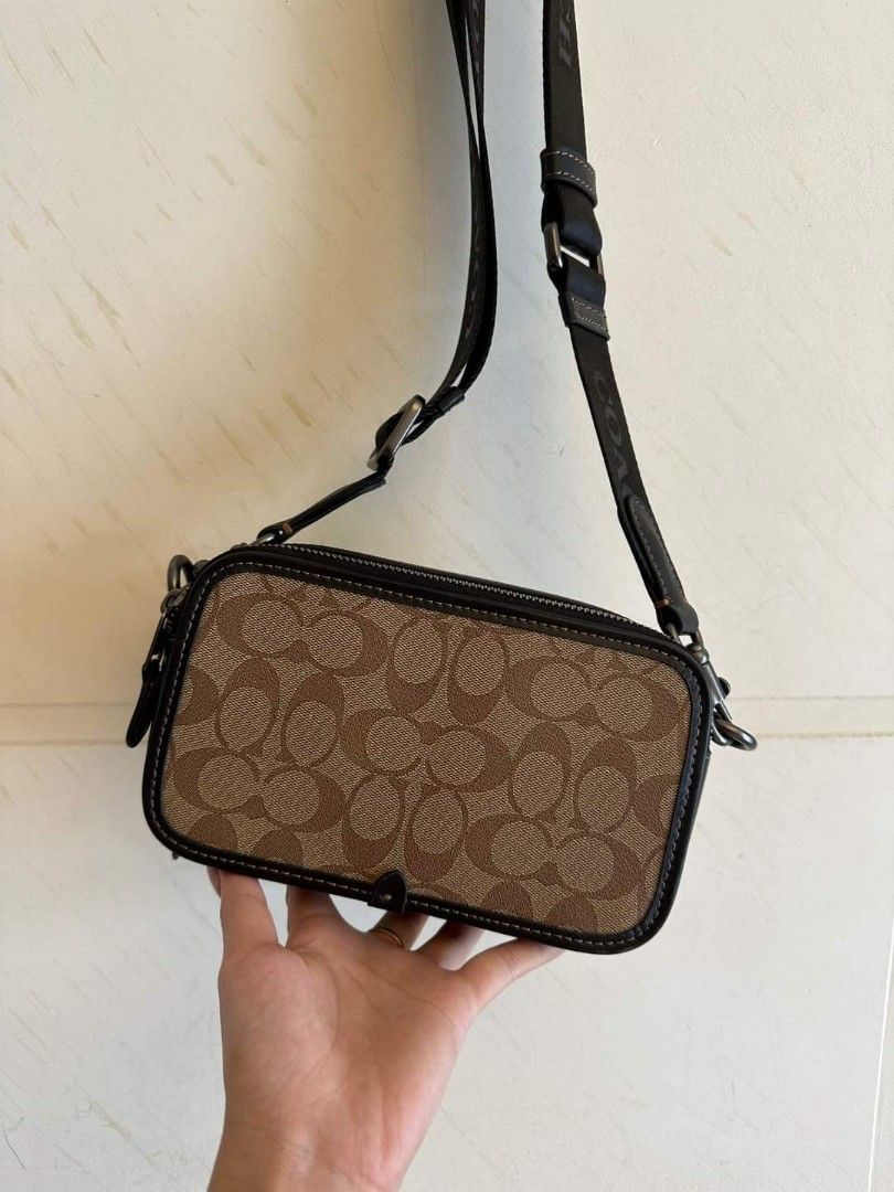 Coach Wyatt Crossbody in Signature Canvas, Men's Fashion, Bags, Sling ...