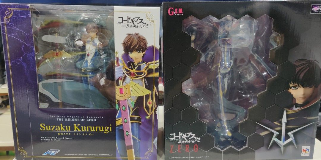 Code Geass Megahouse Figures Lelouch Suzaku Hobbies And Toys Toys And Games On Carousell