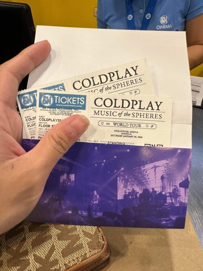 Coldplay VIP Floor Standing Tickets, Tickets & Vouchers, Event Tickets ...