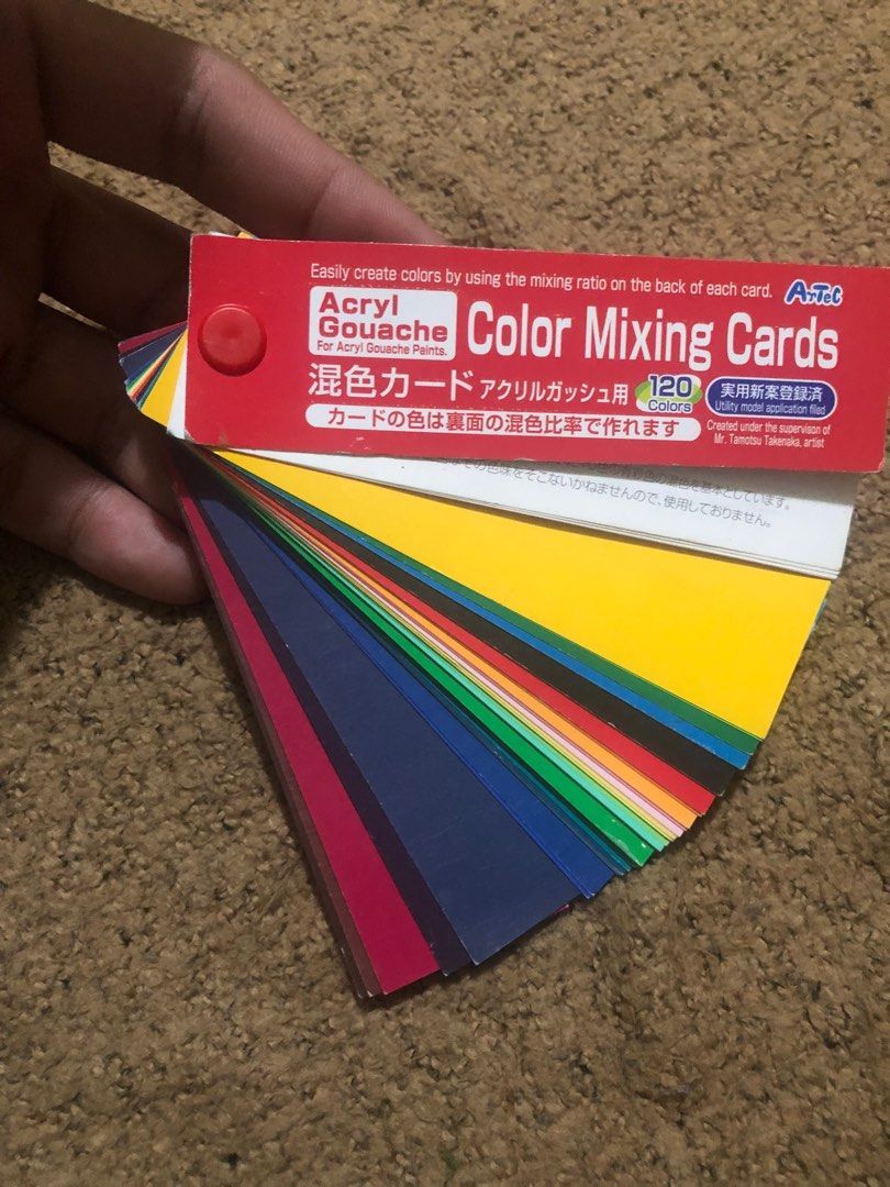 Color mixing card, Hobbies & Toys, Stationary & Craft, Craft Supplies ...