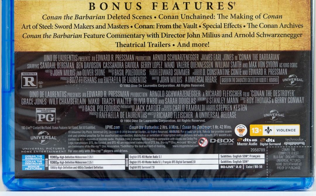 Conan The Complete Quest 2-Movie Collection Blu-ray, Hobbies & Toys ...