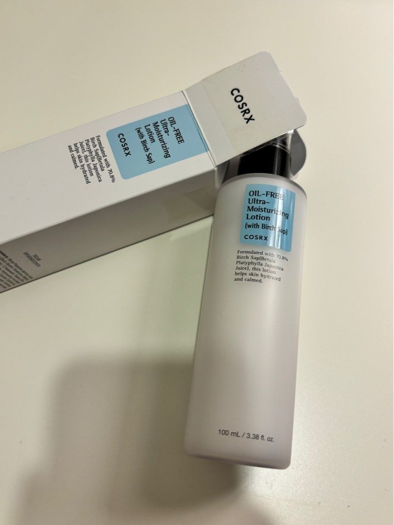 COSRX Oil Free Ultra Moisturizing Lotion Birch Sap Moisturiser, Beauty ...