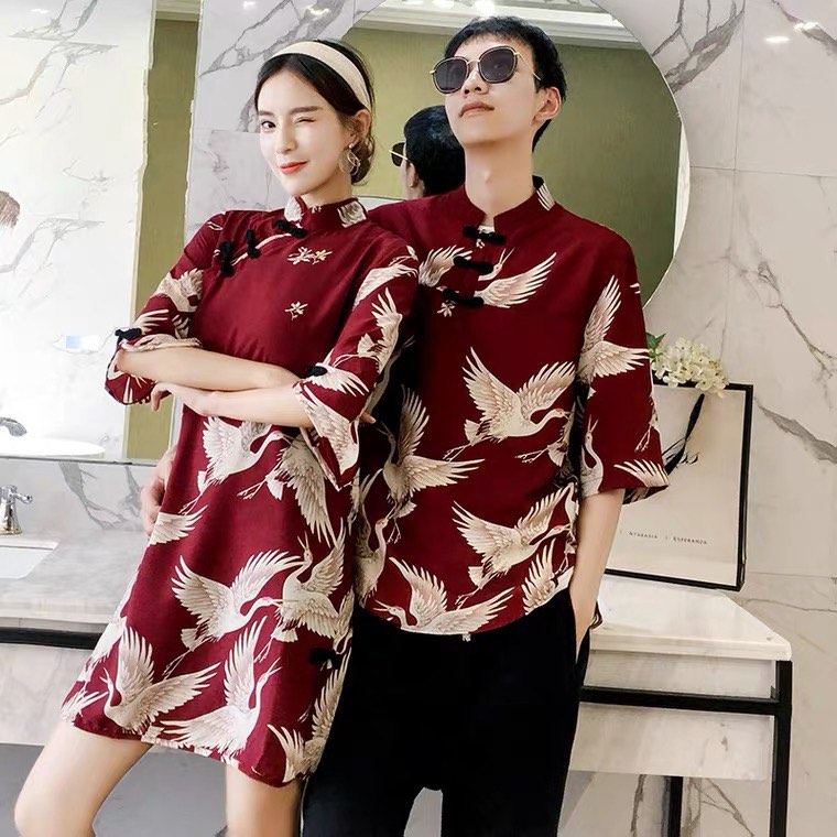 Couple cny outfit, Women's Fashion, Dresses & Sets, Traditional ...