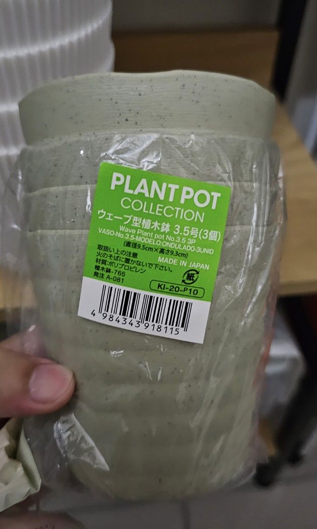 Daiso Various Size Pots, Furniture & Home Living, Gardening, Pots ...