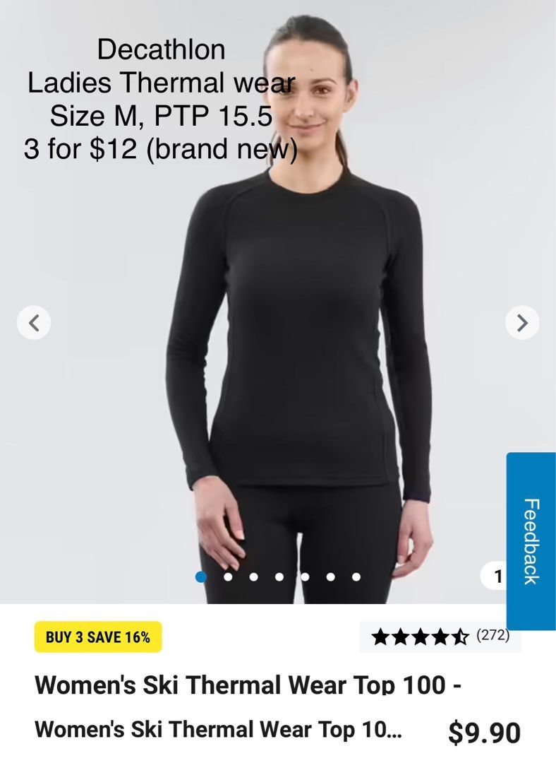 Decathlon heat tech, Women's Fashion, Tops, Longsleeves on Carousell