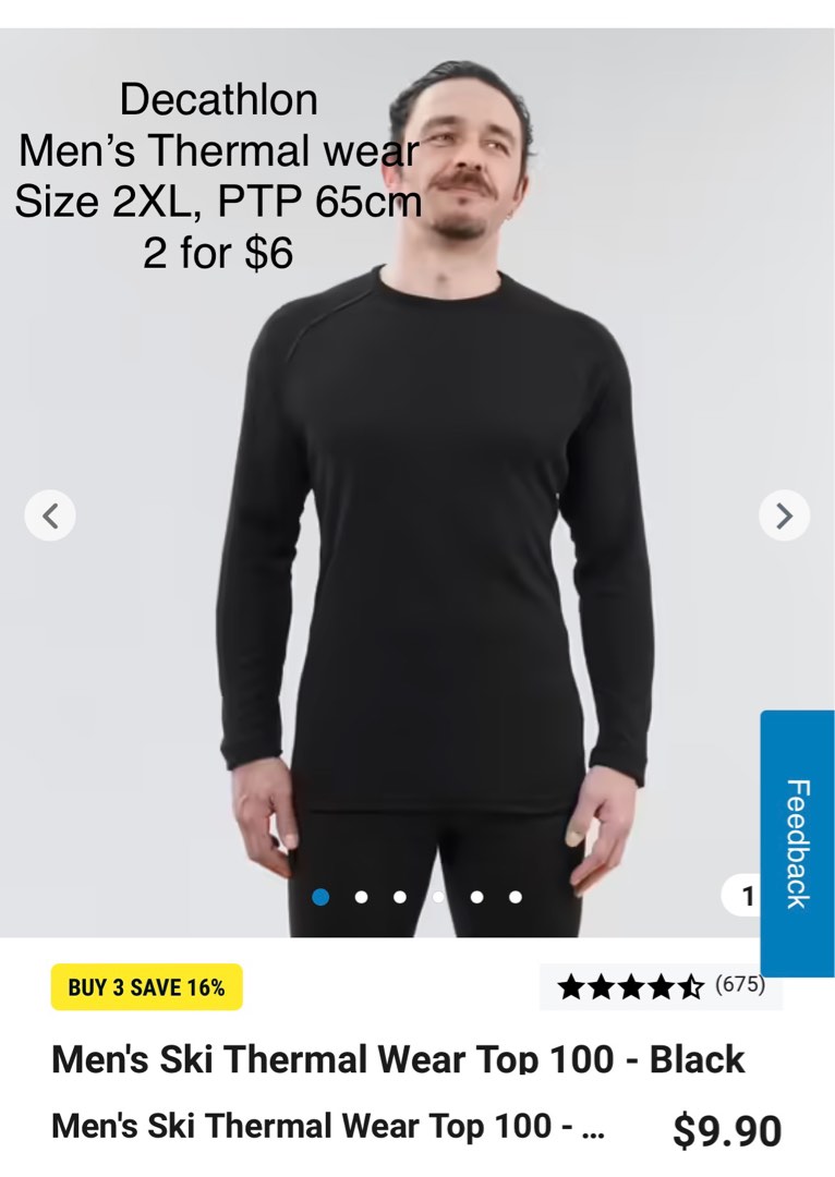 Decathlon thermals, Men's Fashion, Tops & Sets, Hoodies on Carousell