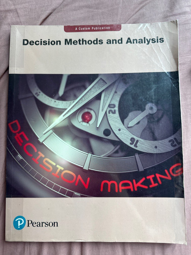 Decision Methods and Analysis Textbook, Hobbies & Toys, Books ...