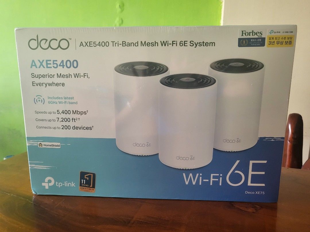 TP-Link Deco XE75 AXE5400 Tri-Band Mesh Wi-Fi 6E System - 3 Pack ...