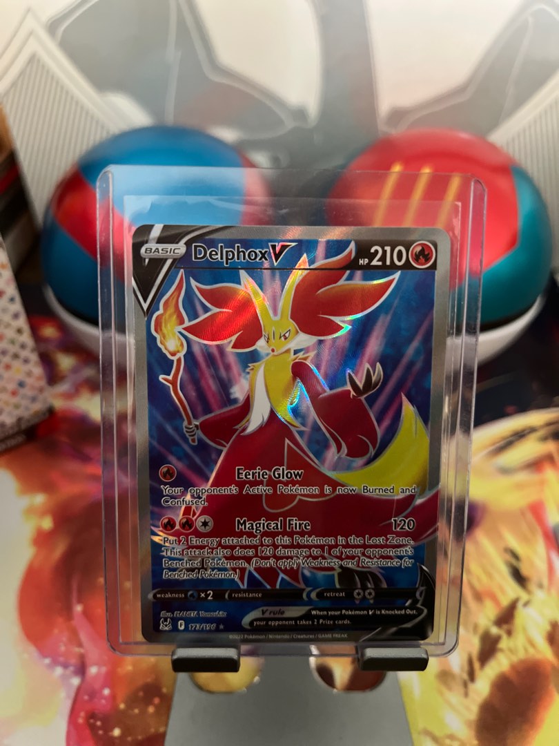 Delphox V (Full Art Ultra Rare) - 173/196 SS: Lost Origin, Hobbies ...