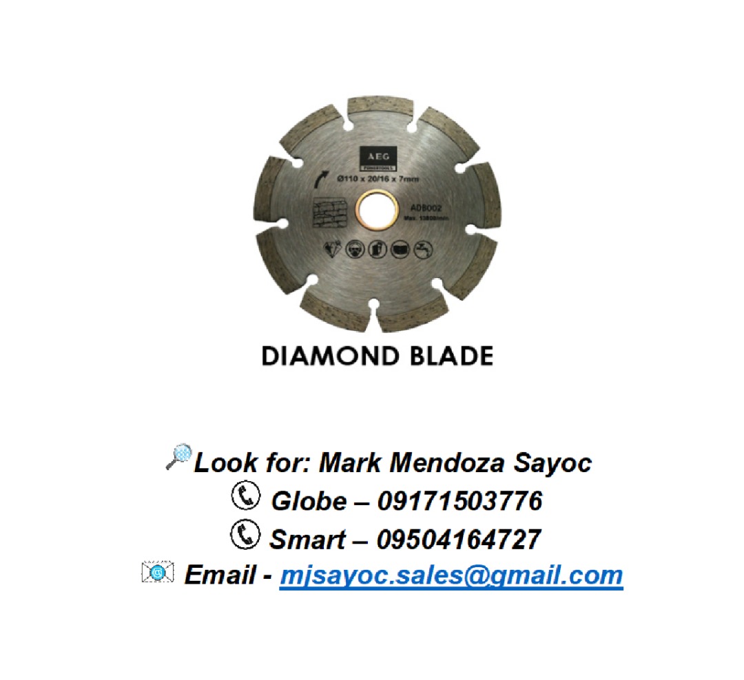 DIAMOND CUTTING BLADE, Commercial & Industrial, Construction Tools ...