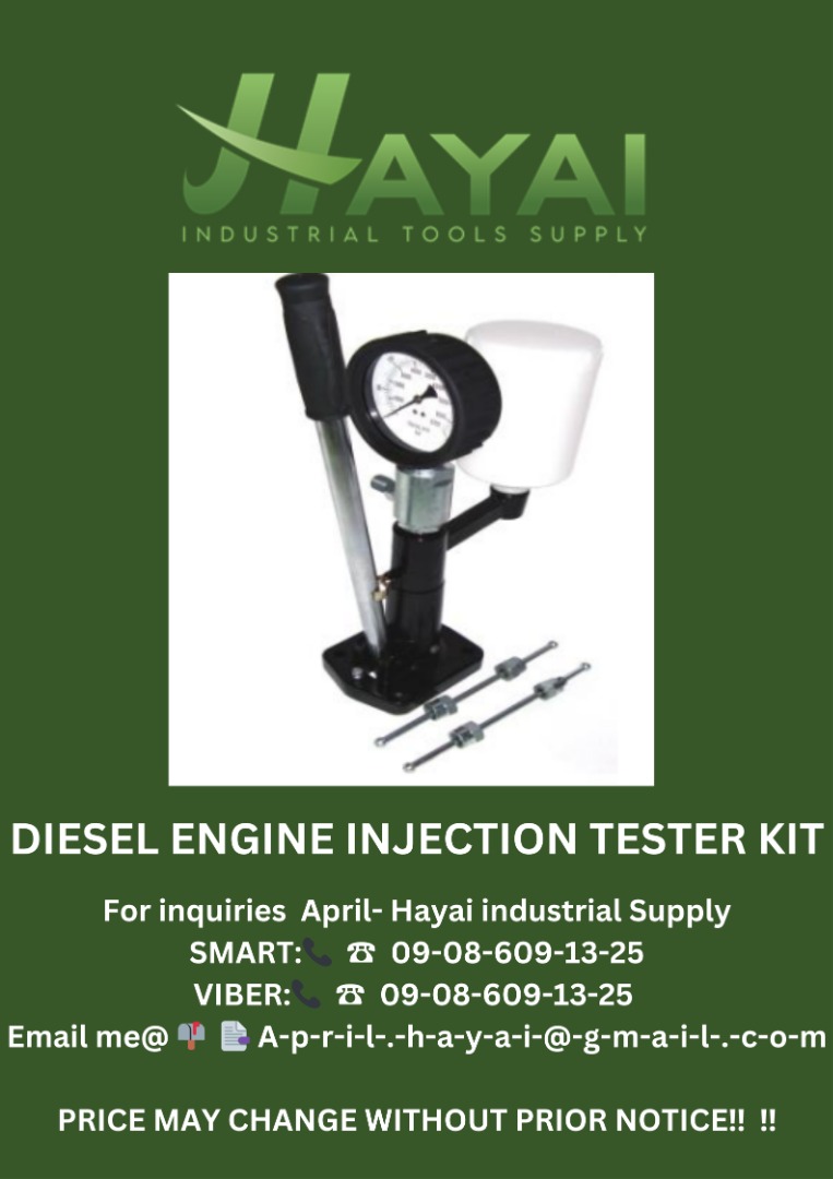 Diesel engine injection tester kit, Commercial & Industrial ...