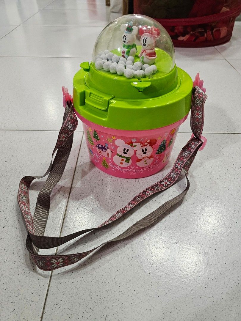 Disney snowman mickey minnie mouse popcorn container tokyo disney land ...