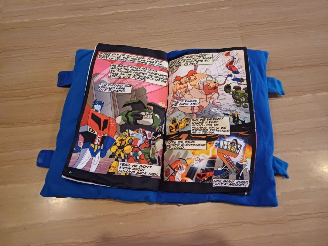 Disney Storybook Pillow (Transformers Animated Fixing Bridges), Hobbies ...