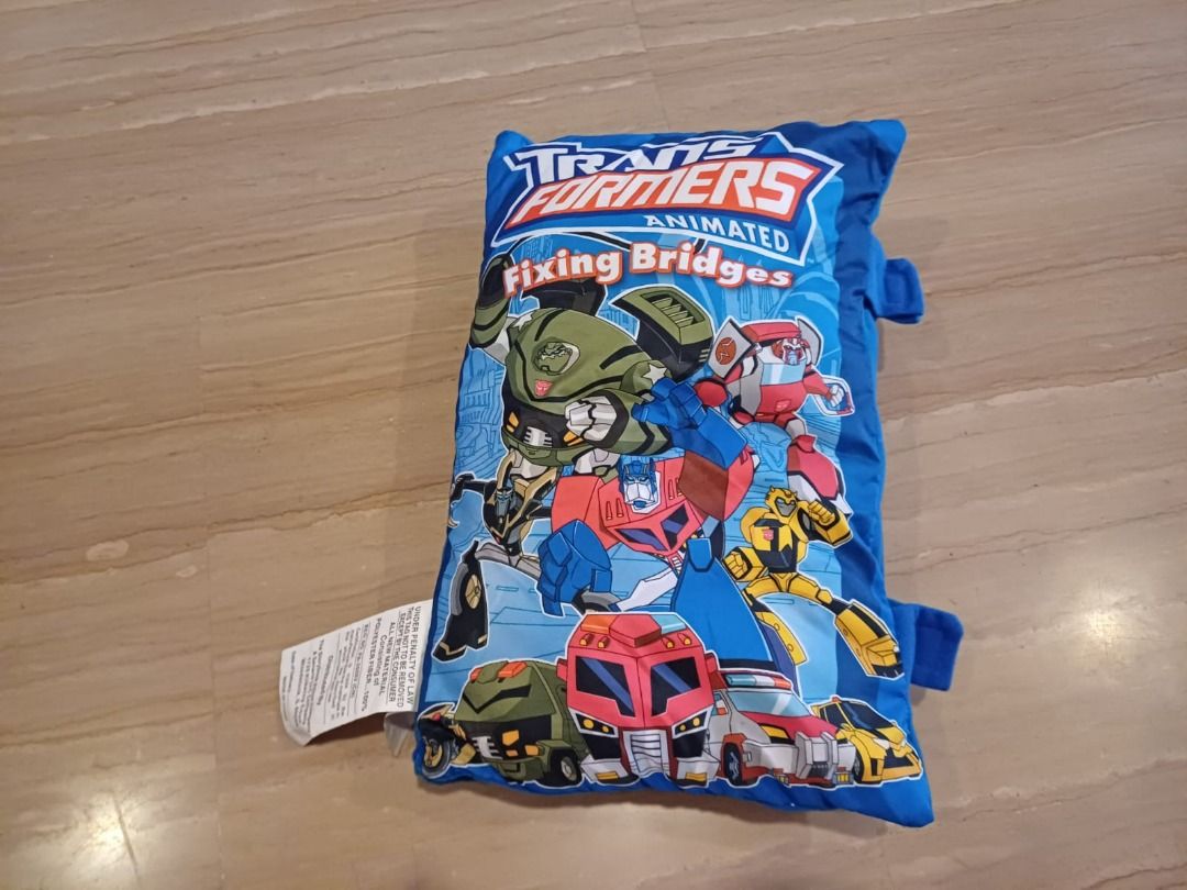 Disney Storybook Pillow (Transformers Animated Fixing Bridges), Hobbies ...