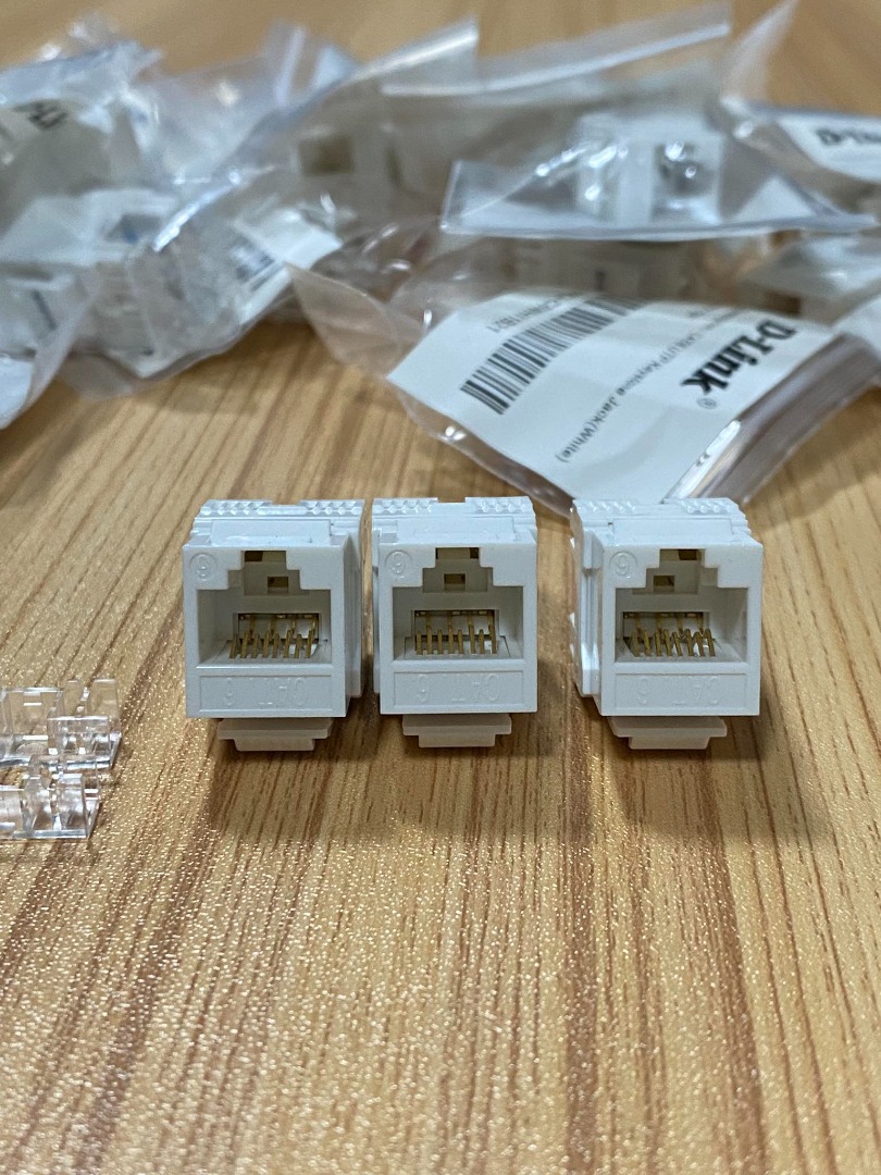 D-Link Information Outlet Cat6- White, Computers & Tech, Parts ...