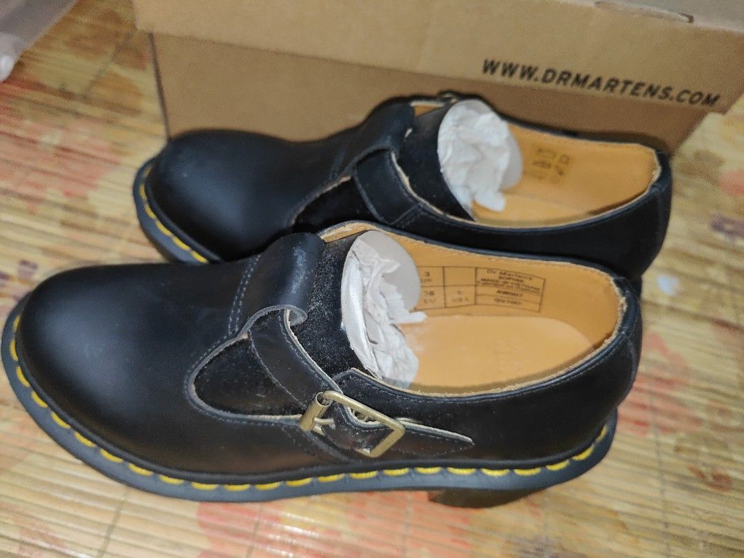 DR MARTENS DOCMART DOKMAT BOOTS BLACK SOPHIA, Men's Fashion, Footwear ...