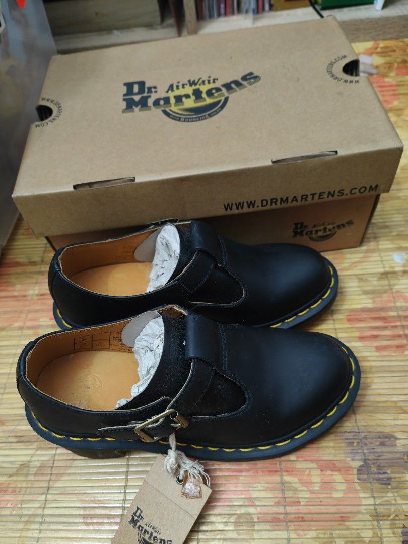 DR MARTENS DOCMART DOKMAT BOOTS BLACK SOPHIA, Men's Fashion, Footwear ...