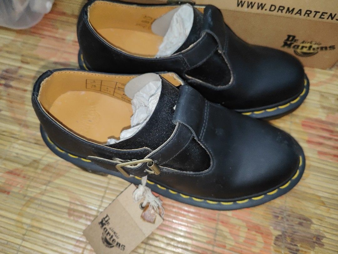 DR MARTENS DOCMART DOKMAT BOOTS BLACK SOPHIA, Men's Fashion, Footwear ...