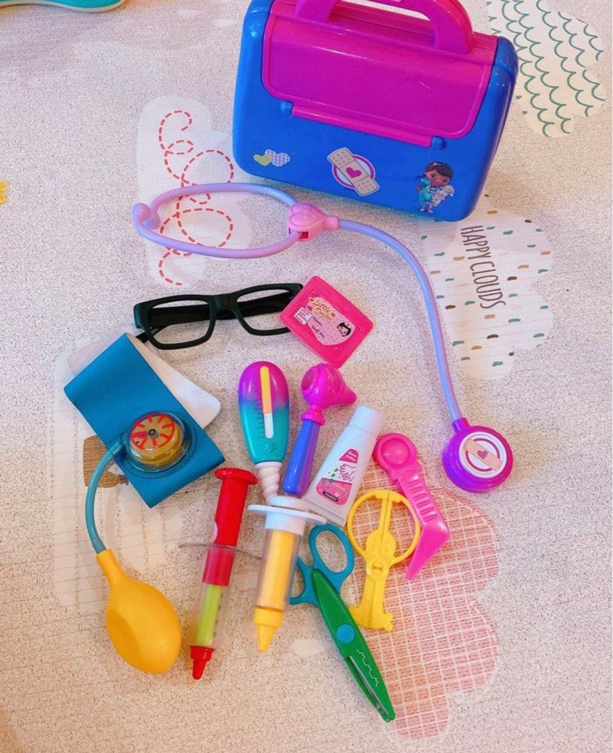 Dr Mcstuffin Doctor Toy Disney stethoscope thermometer syringe tweezers ...