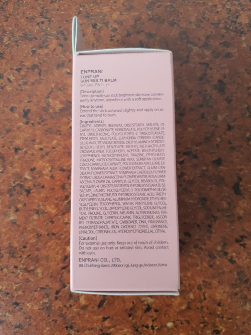 ENPRANI Tone up Cover Sun Multi Balm 50+ spf pa ++++, Beauty & Personal ...