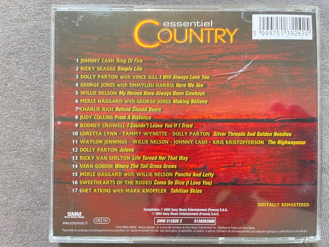 ESSENTIAL COUNTRY, Hobbies & Toys, Music & Media, CDs & DVDs on Carousell