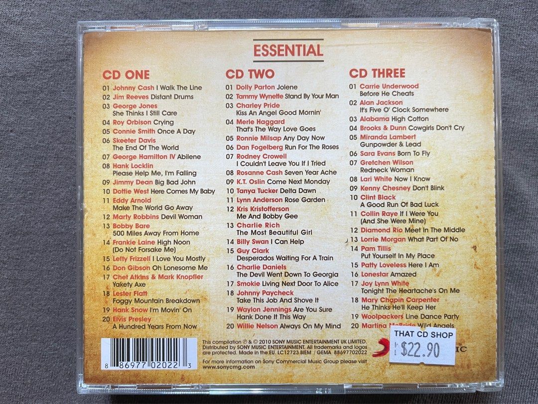 ESSENTIAL COUNTRY ( 3CD ), Hobbies & Toys, Music & Media, CDs & DVDs on ...