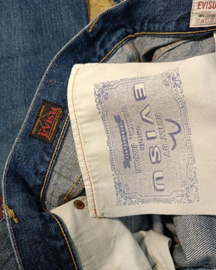 Evisu daicock selvedge, Men's Fashion, Bottoms, Jeans on Carousell