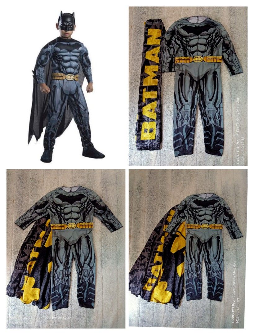 EZEFINDS Batman Superhero Muscle Costume for Kids, Babies & Kids ...