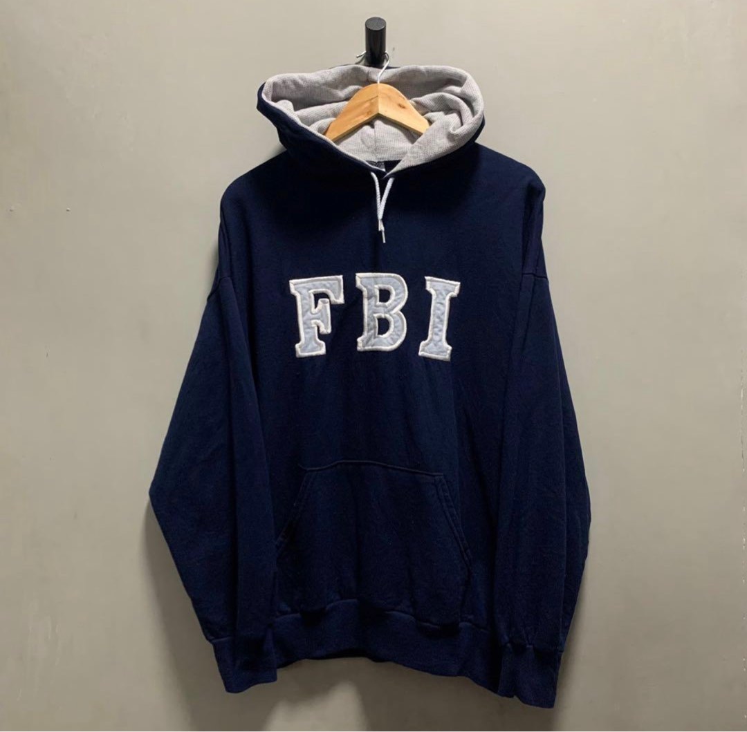FBI embroidered logo hoodie, Men's Fashion, Tops & Sets, Hoodies on ...