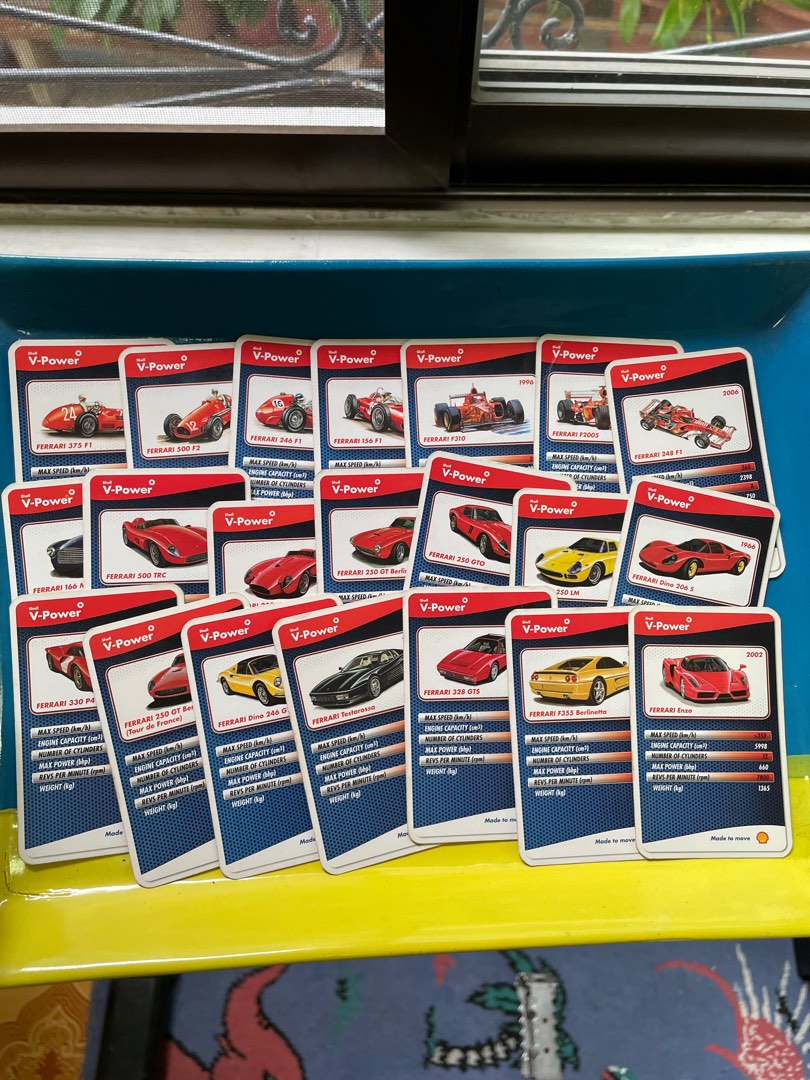 Ferrari Shell Cards, Hobbies & Toys, Memorabilia & Collectibles ...