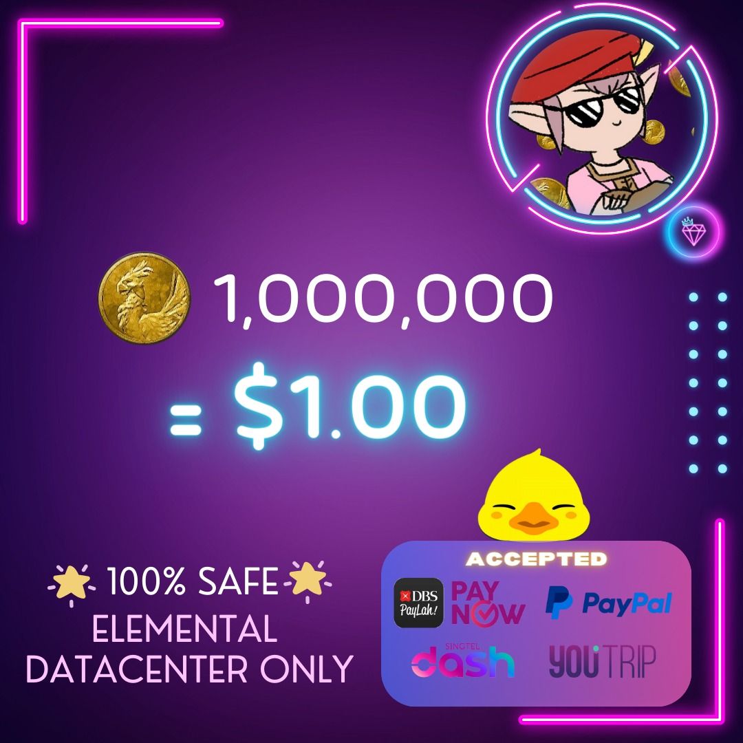 Final Fantasy XIV (FFXIV/FF14) In-Game Currency | GIL | No minimum ...