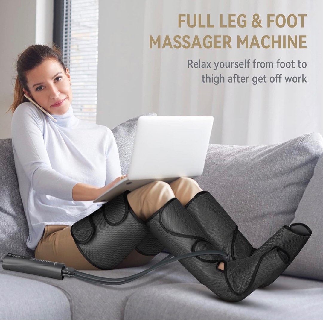 Fit King Full Leg and Foot Massager - Leg Compression Device, Health ...