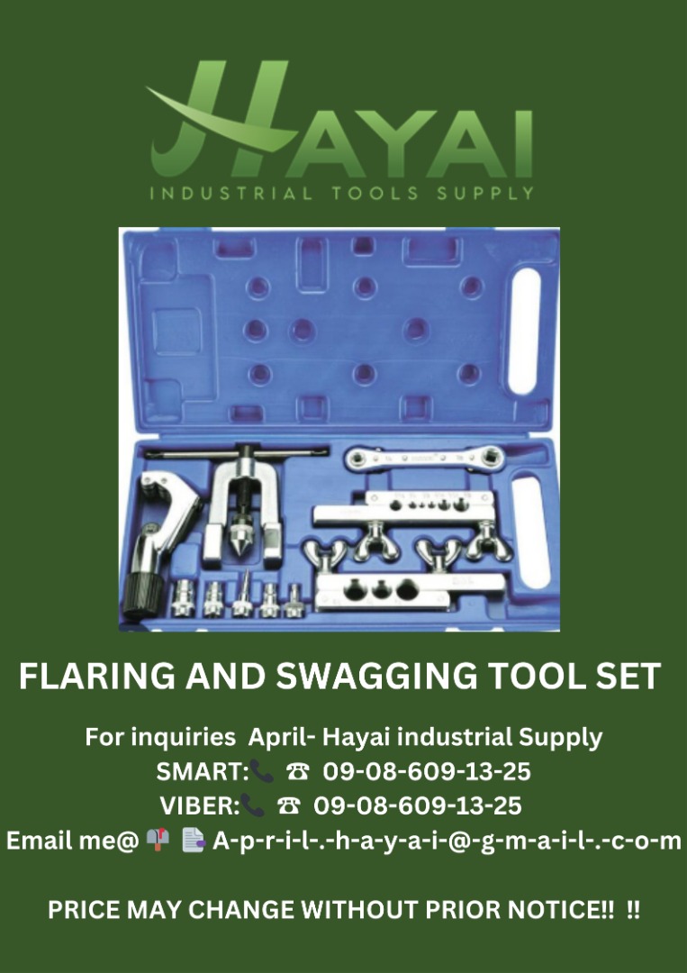 Flaring and swagging tool set, Commercial & Industrial, Construction ...