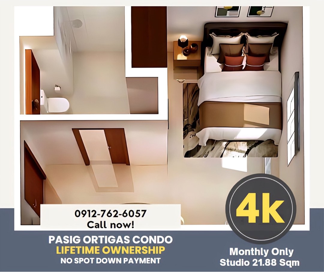 FOR SALE 4k mo. STUDIO 1BR CONDO PASIG CAINTA RENT TO OWN BGC TAGUIG SHAW MANILA AYALA ANTIPOLO ...