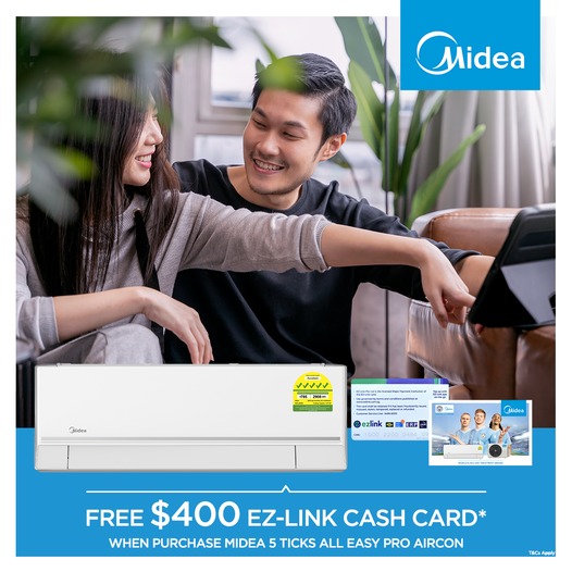 [FREE EZI LINK Cash Card $400] Midea (R32) Air Conditioner Multi-Split ...
