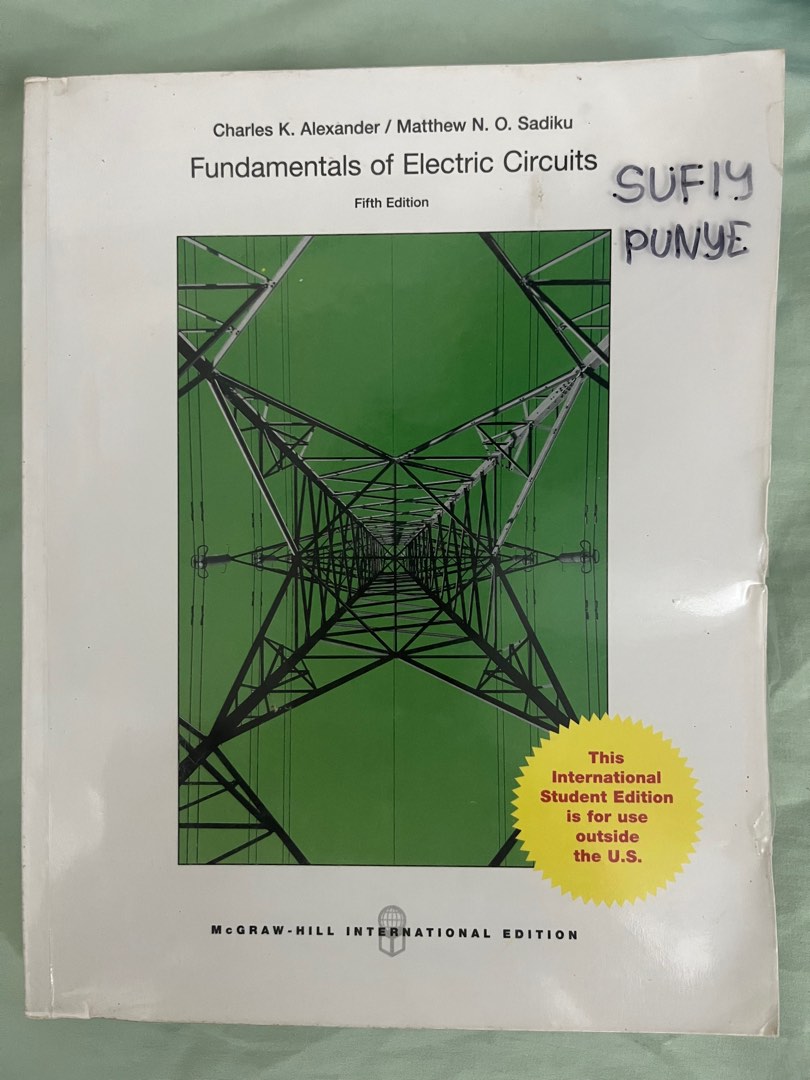 Fundamentals of Electric Circuits Fifth Edition, Hobbies & Toys, Books ...