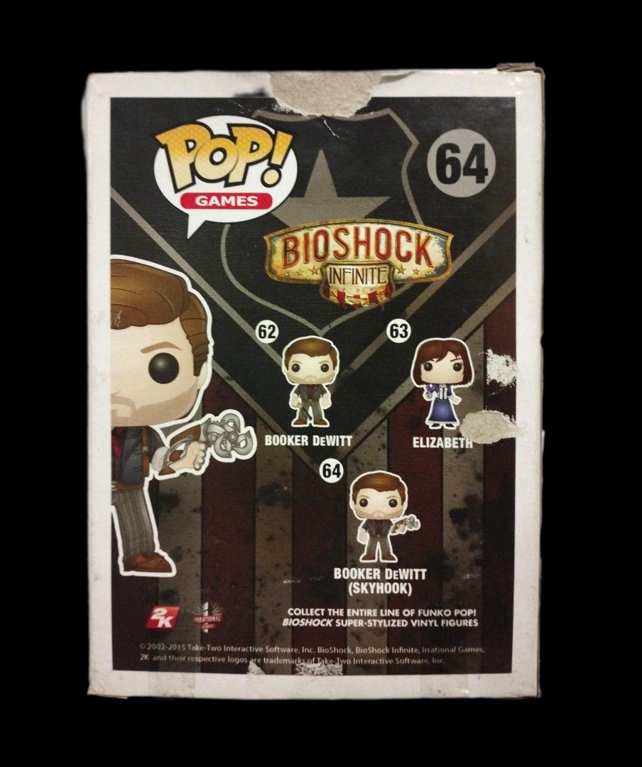 Funko Pop Games : Bioshock - (Skyhook) Booker Dewitt, Hobbies & Toys ...