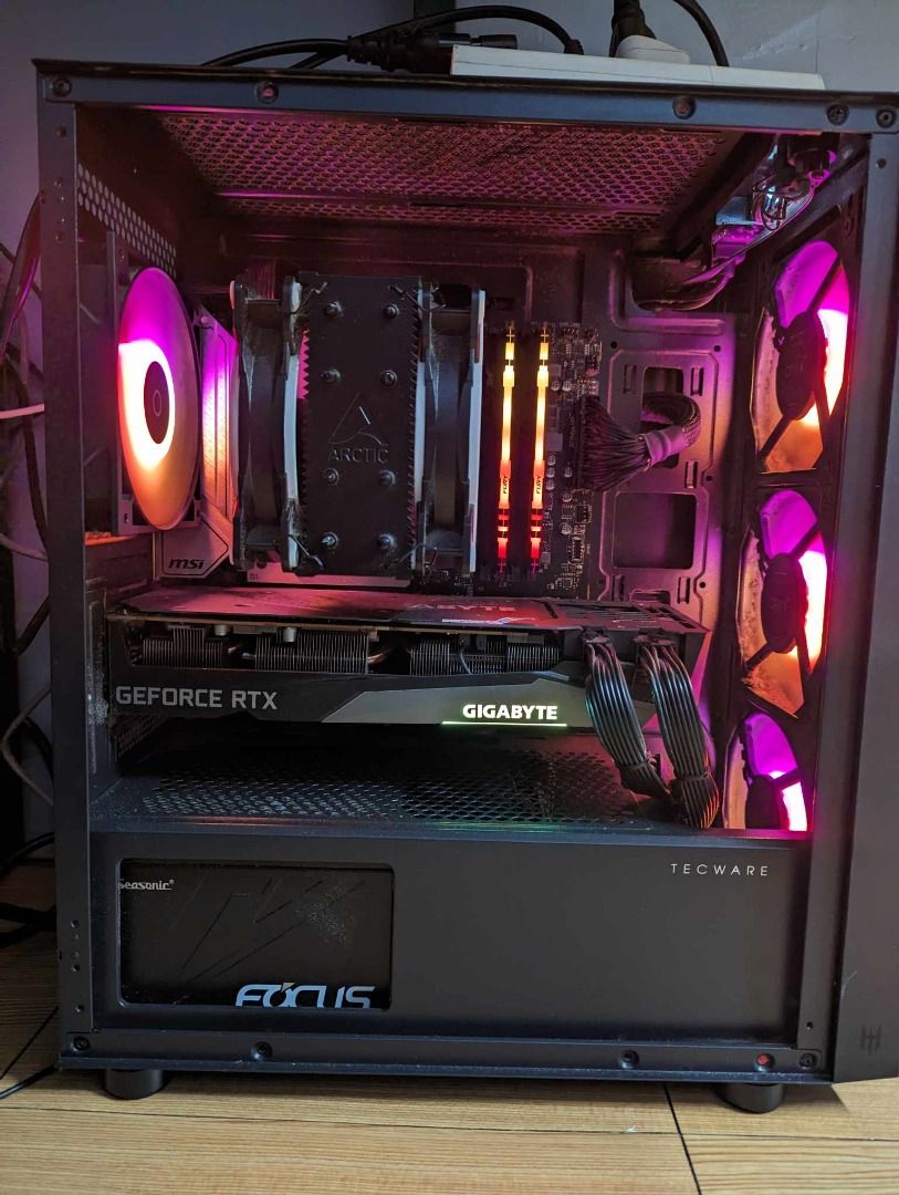 Gaming PC Rig - Ryzen 5 5600 | B550M Mortar Wifi | 16GB RAM | RTX 3070 ...