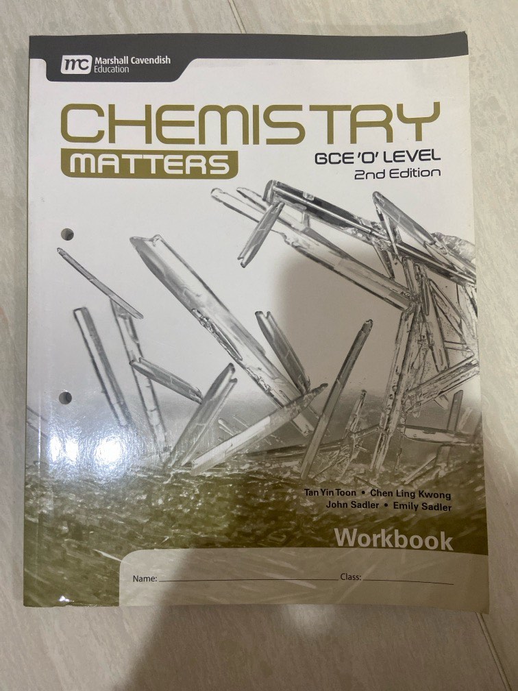 GCE olevel Chemistry Matters 2nd edition, Hobbies & Toys, Books ...