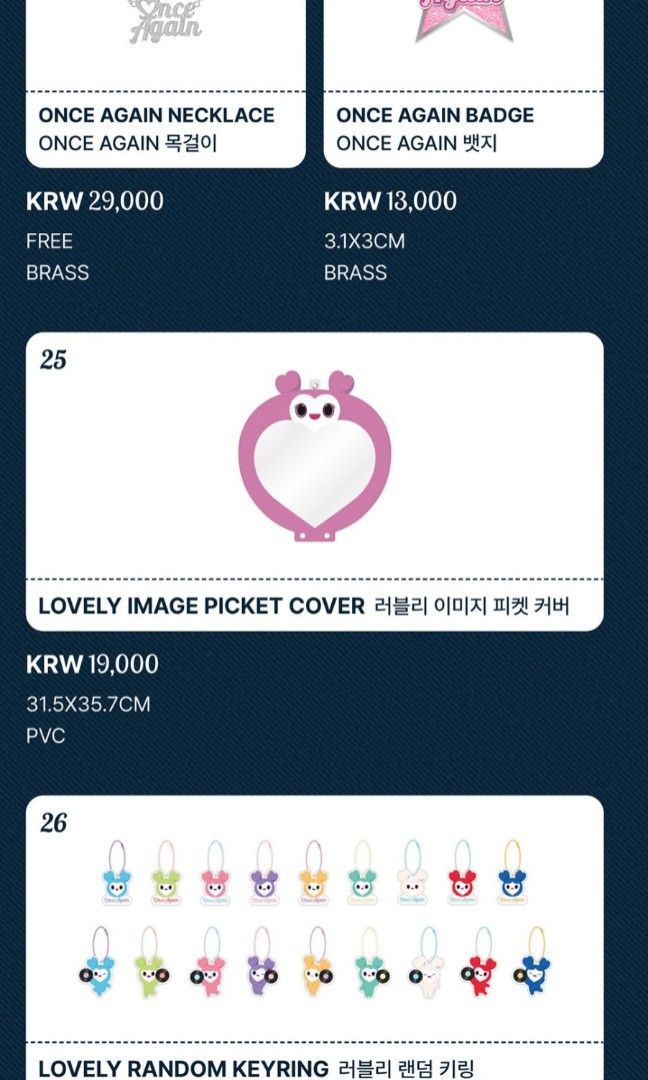 [G.O] TWICE 8th Anniversary Pop Up TWICE Records Fanmeeting Merchandise ...