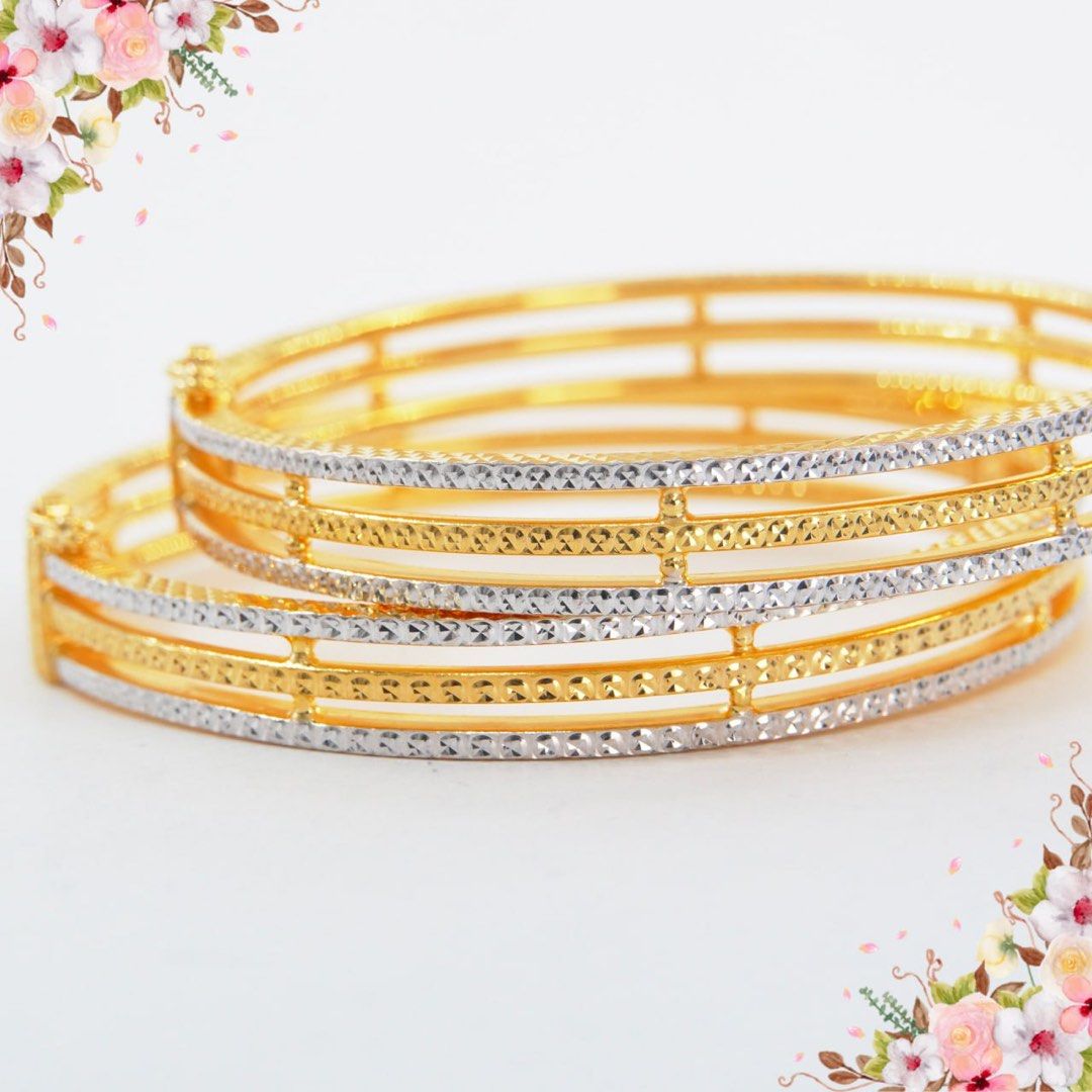 GOLD 916 BANGLE LV & ROPE, Men's Fashion, Watches & Accessories ...